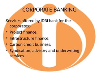 IDBI BANK.pptx IDBI bank industrial development bank | PPT