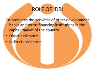 IDBI BANK.pptx IDBI bank industrial development bank | PPT