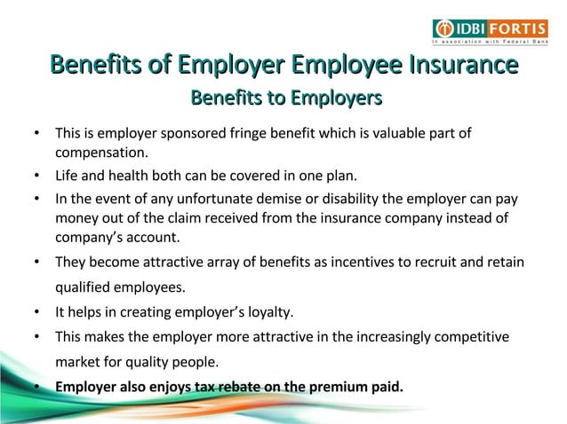 Idbi Fortis Employer Employee | PPT