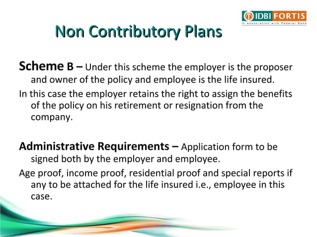 Idbi Fortis Employer Employee | PPT