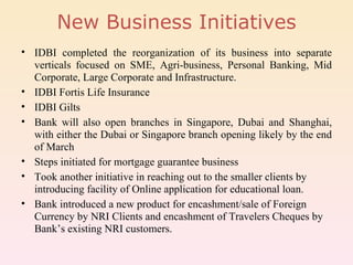 Idbi, then and now | PPT
