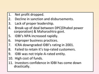 Idbi, then and now | PPT