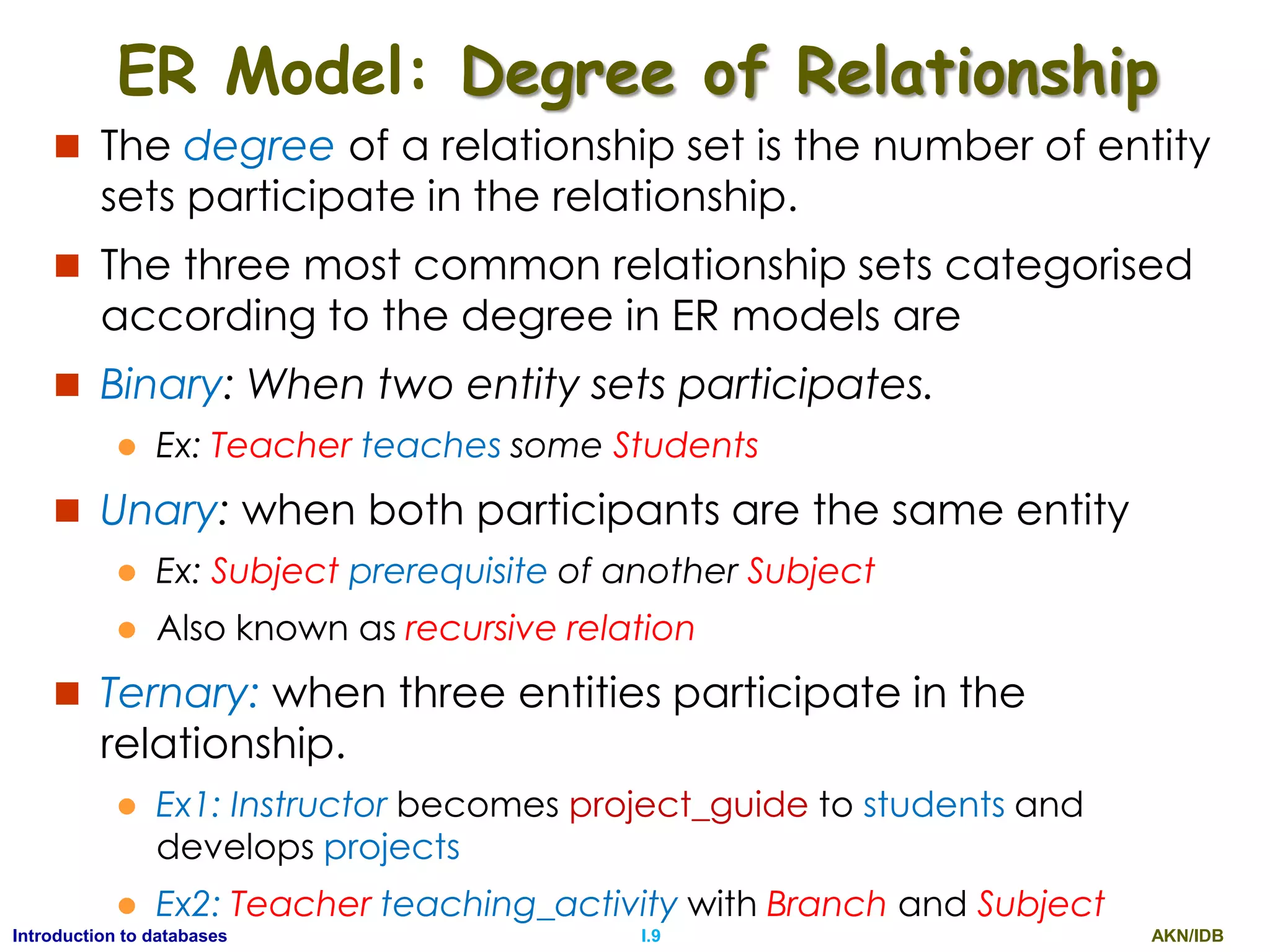 Introduction To Database Er Model Pdf Databases Computer Software And Applications