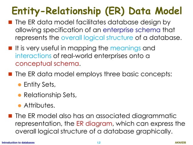 Introduction To Database Er Model Pdf Databases Computer Software And Applications