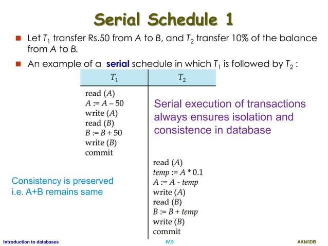 Introduction to database-Transaction Concurrency and Recovery | PDF