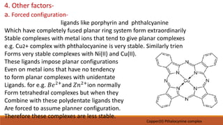 Factors affecting stability of metal complexes | PPTX