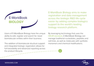 IDBS E-WorkBook Cloud Platform | PDF