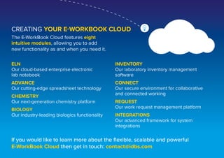 IDBS E-WorkBook Cloud Platform | PDF