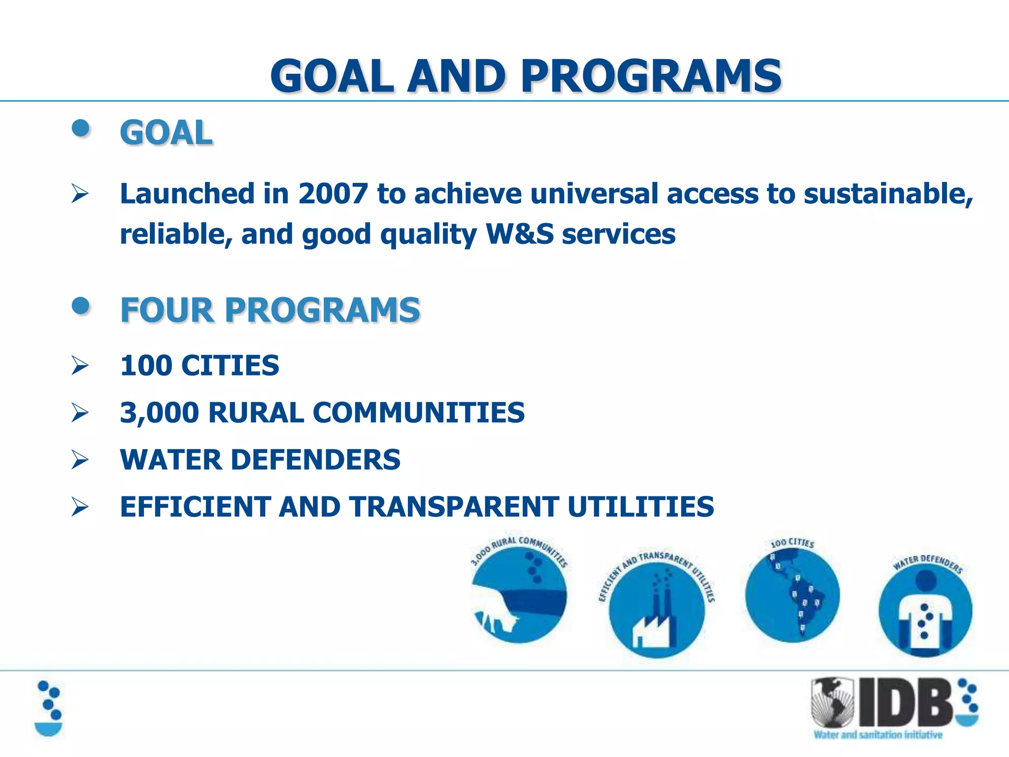 IDB - Financing Opportunities for Water and Sanitation in the Caribbean ...