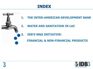 IDB - Financing Opportunities for Water and Sanitation in the Caribbean | PPTX