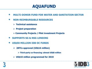 IDB - Financing Opportunities for Water and Sanitation in the Caribbean ...
