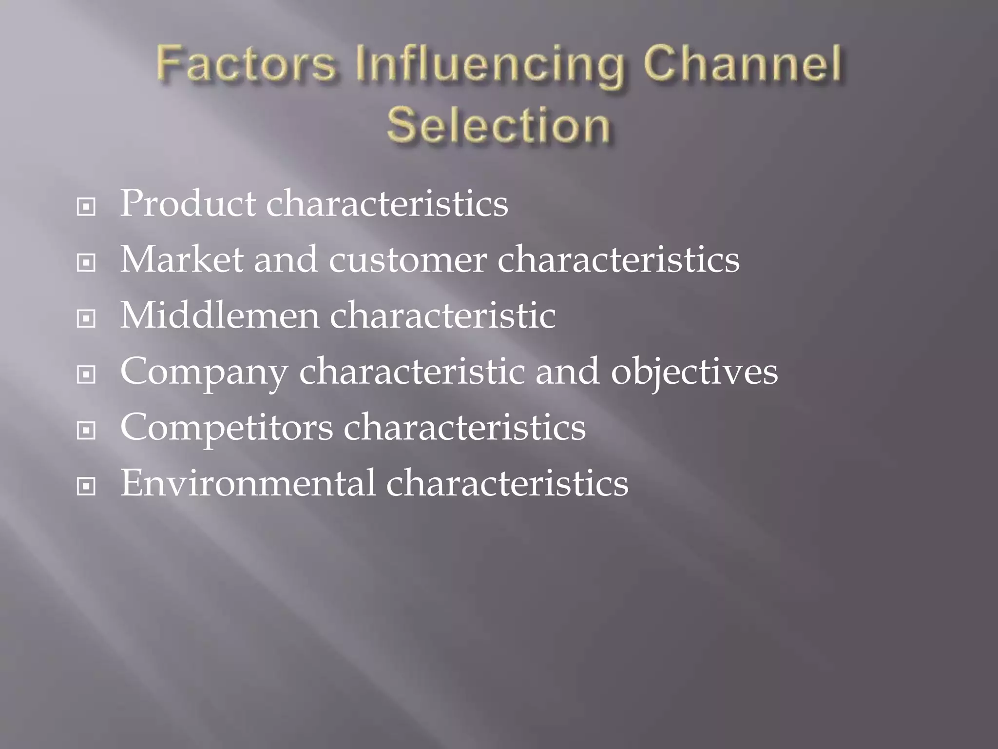 International distribution system: International distribution channels ...