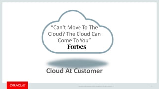 IDC datacenter of the future : Oracle point of view | PPT