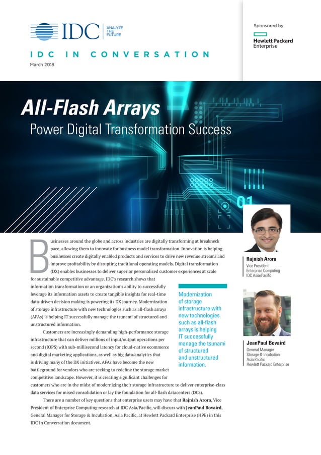 All-Flash Arrays Power Digital Transformation | PDF