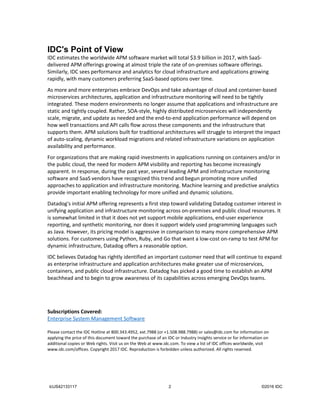 Idc datadog-expands-into-apm | PDF