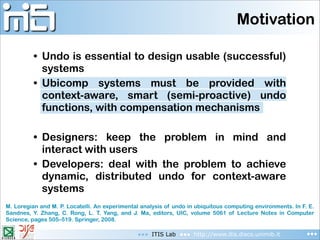 Undo in Context-aware Collaborative Ubiquitous-Computing Environments | PDF