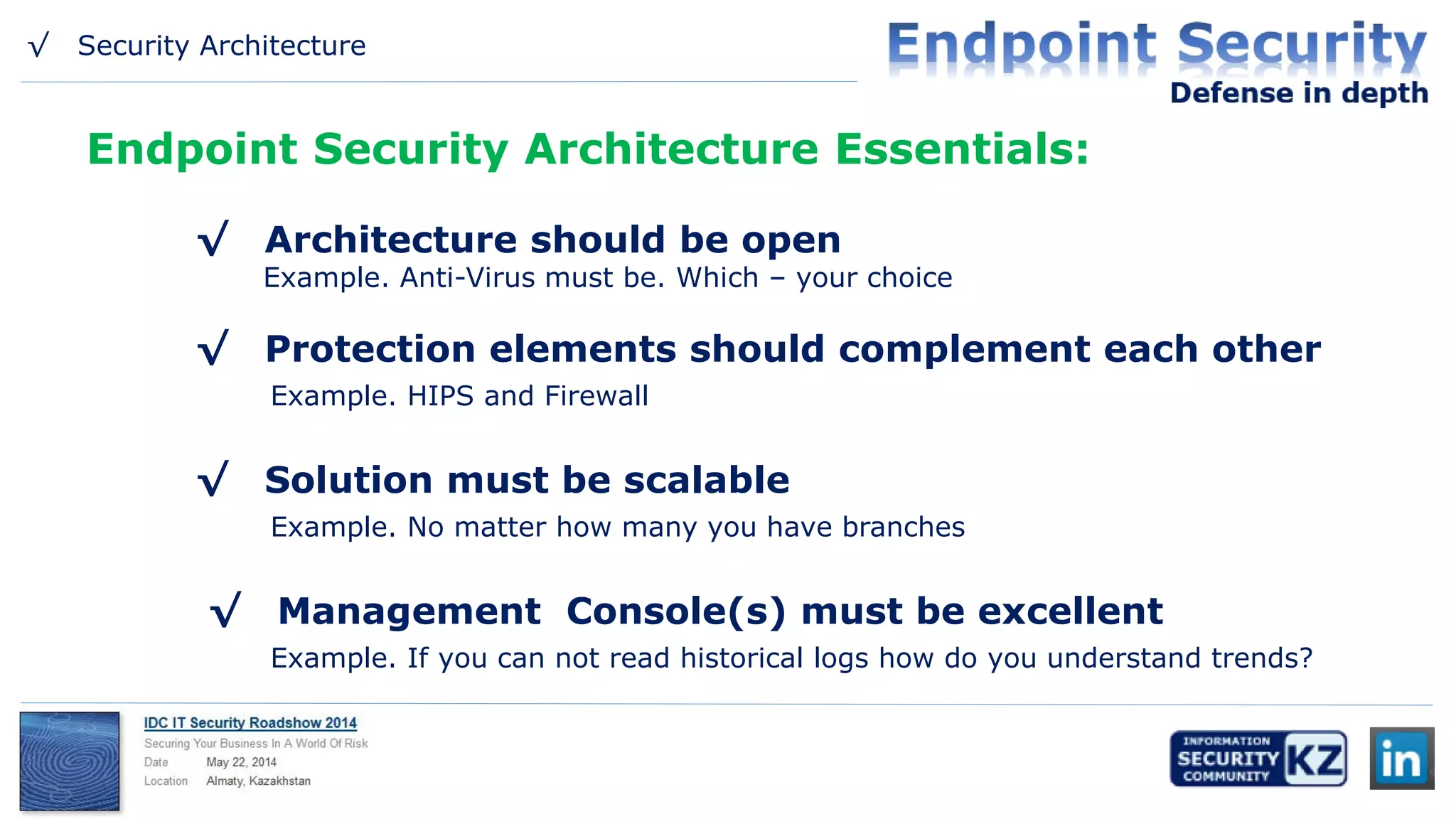 IDC Security 2014, Endpoint Security in Depth | PPT