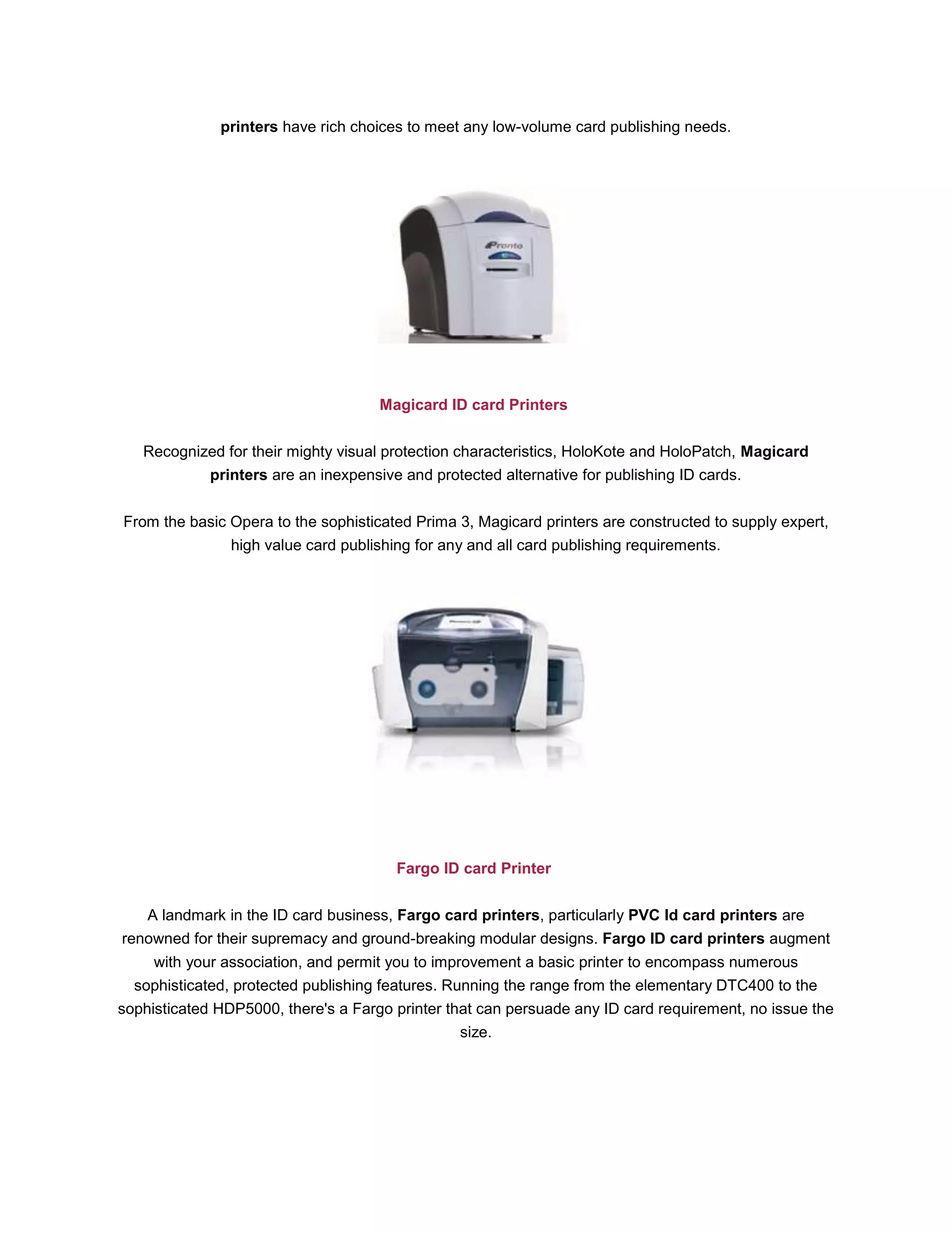 Id card printer | DOCX