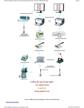 Id cards, plastic cards, pvc cards, icards,loyalty cards process of ...