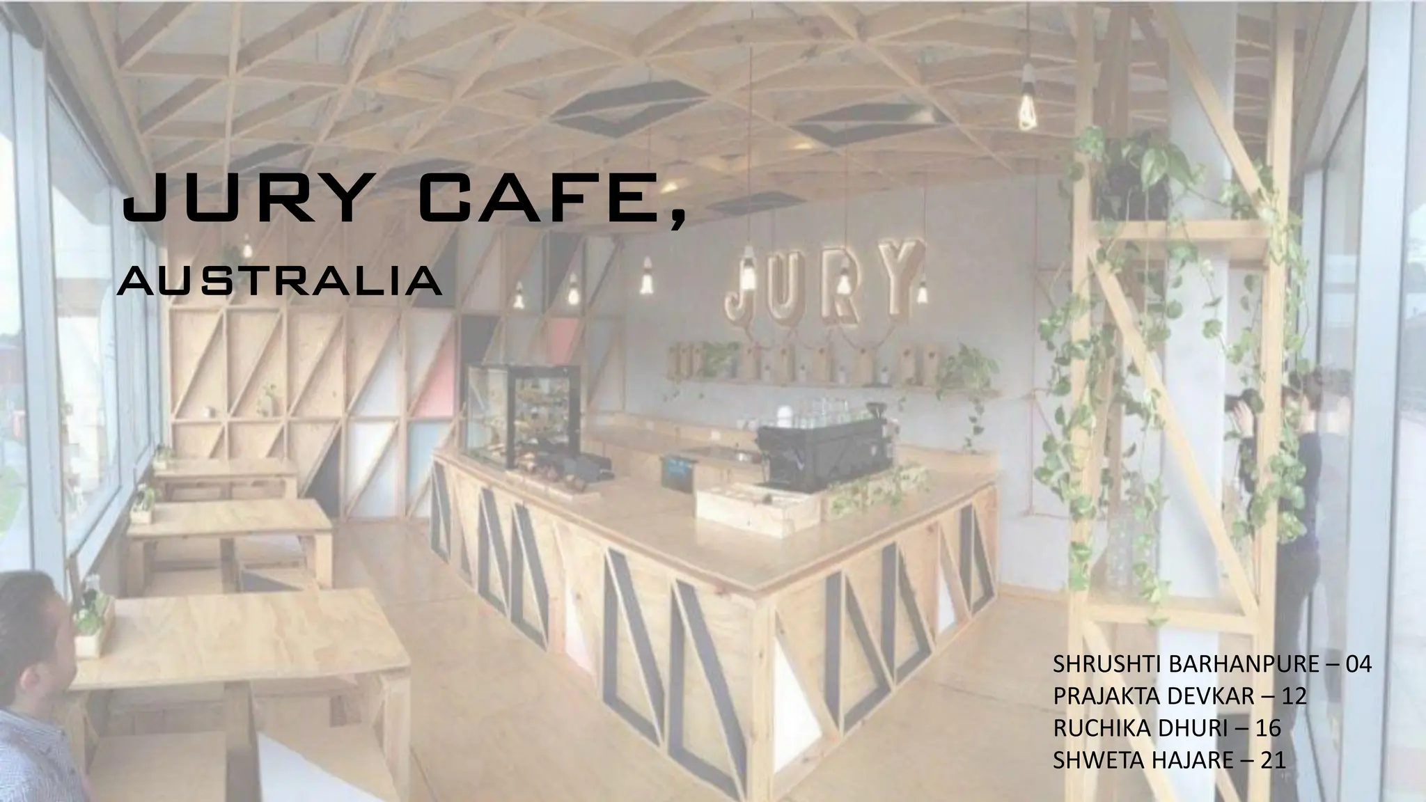 Case Study for Cafe Interior design Done by Architectural students | PDF
