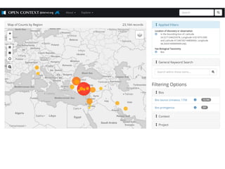 Interpretation, Context, and Metadata: Examples from Open Context | PPT