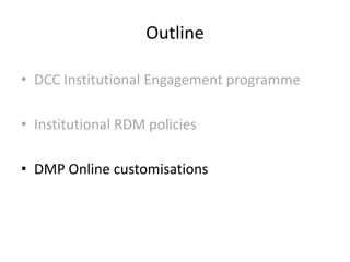 Policy and DMP | PPT