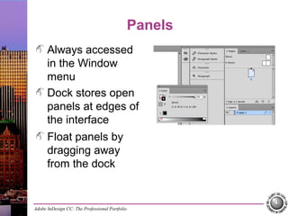 InDesign CC 2017 interface | PPT