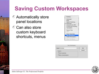 InDesign CC 2017 interface | PPT
