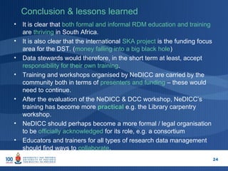 Mobilising a nation: RDM education and training in South Africa | PPT