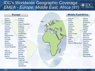 IDC Corporate Overview | PPT