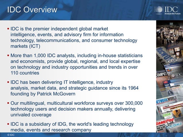 IDC Corporate Overview | PPT