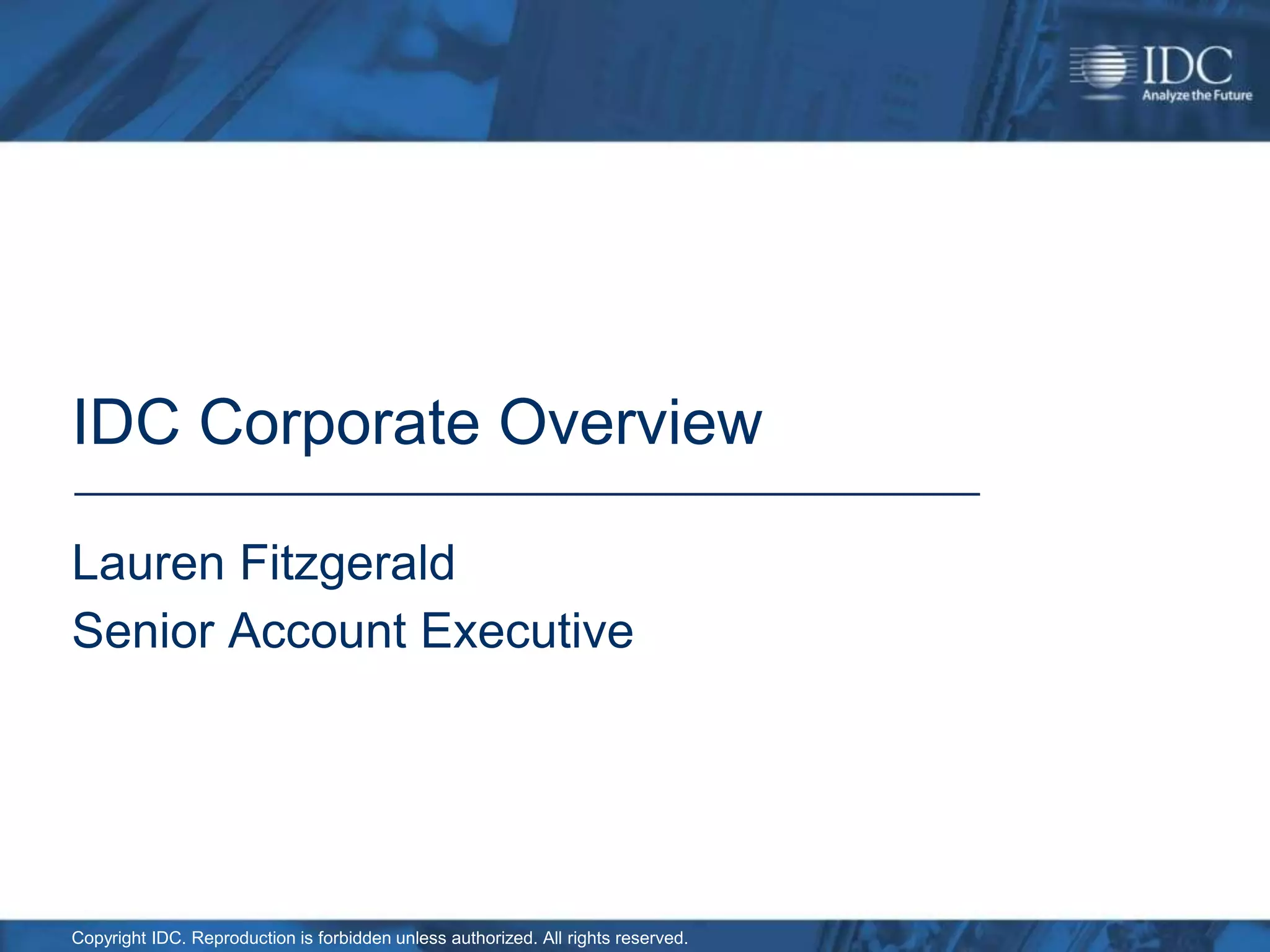 IDC Corporate Overview | PPTX