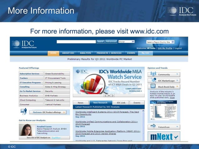 IDC Corporate Overview | PPTX | Africa Travel | Travel Locations