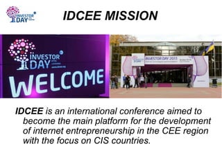 IDCEE 2011. How it was | PPT