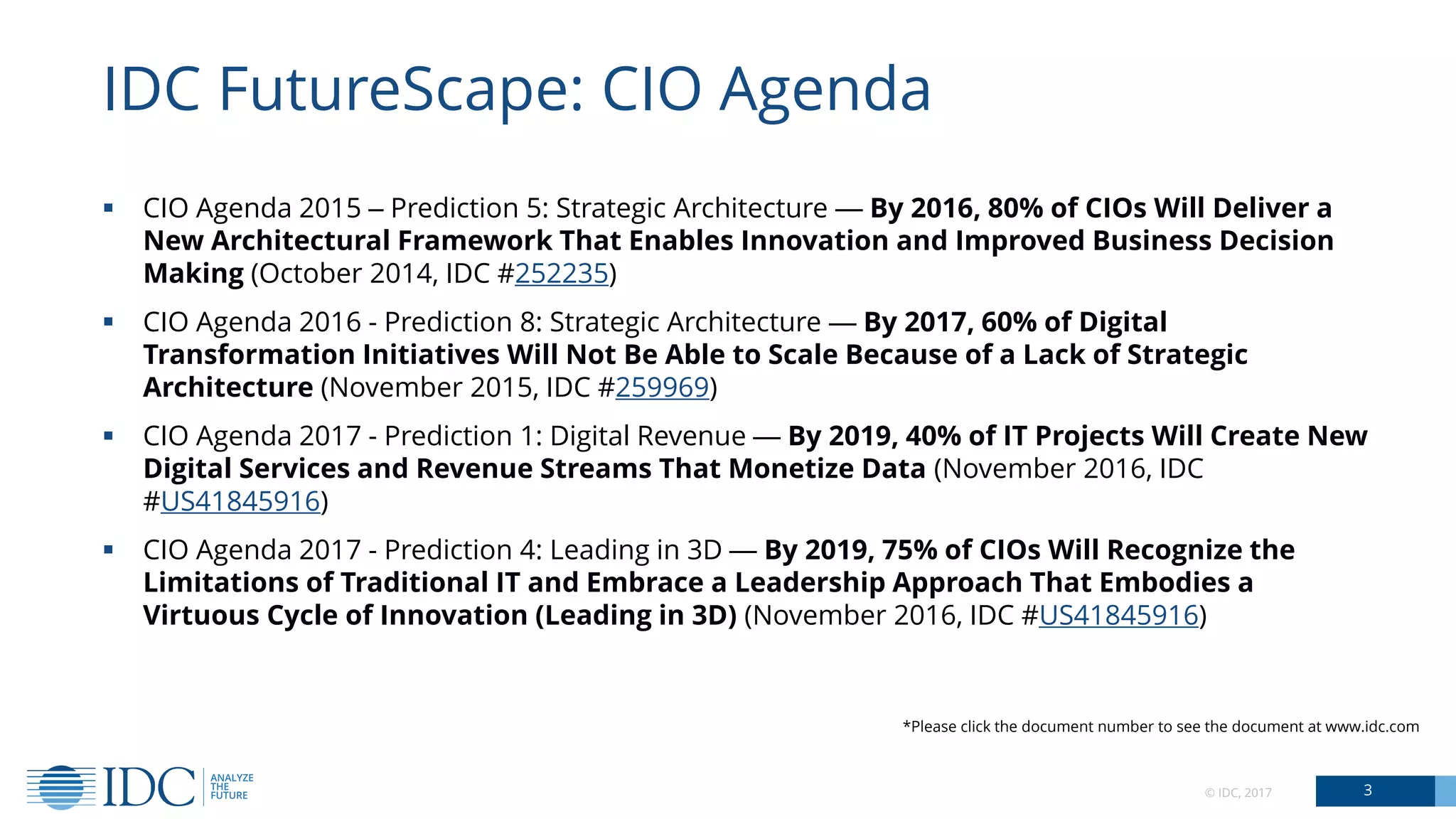 IDC Enterprise Architecture for The 3rd Plaform (Updated) | PDF