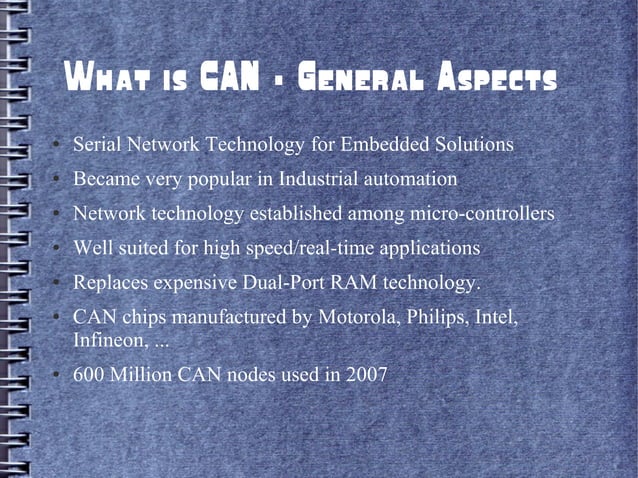 Control Area Network | ODP