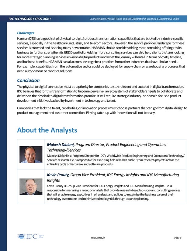 IDC TECHNOLOGY SPOTLIGHT | PDF