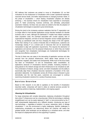 Idc White Paper For Ibm On Virtualization Srvcs | PDF