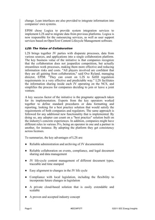 Collaborating to Solve Shared Oil and Gas Industry Challenges | PDF