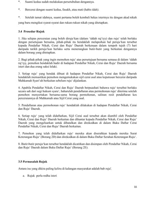 Iddah dan Rujuk | DOCX