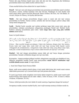 Iddah dan Rujuk | DOCX