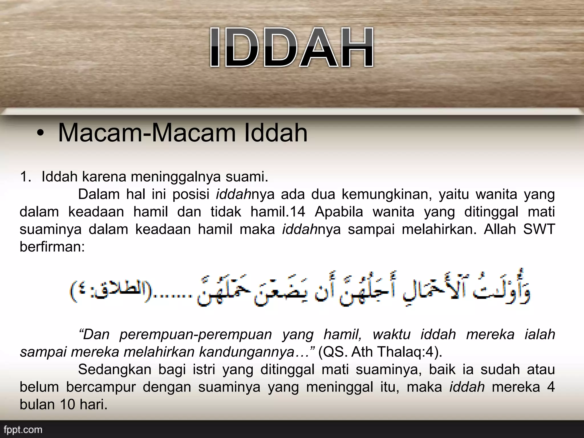 Iddah dan ihdad | PPTX