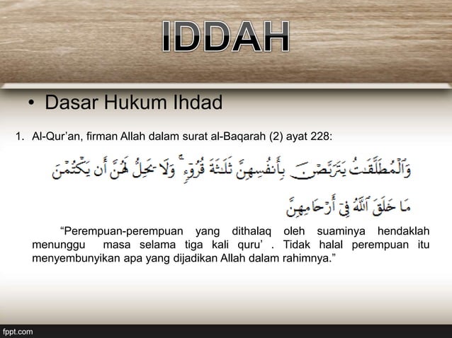 Iddah dan ihdad | PPTX