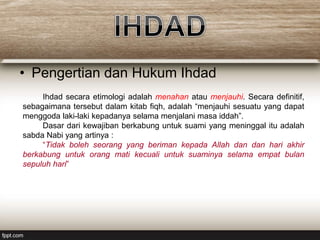 Iddah dan ihdad | PPTX