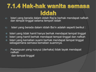 Iddah rujuk dan ihdad. | PPT