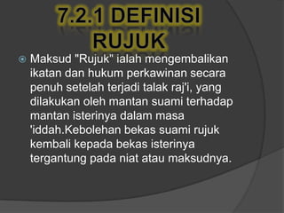 Iddah rujuk dan ihdad. | PPT