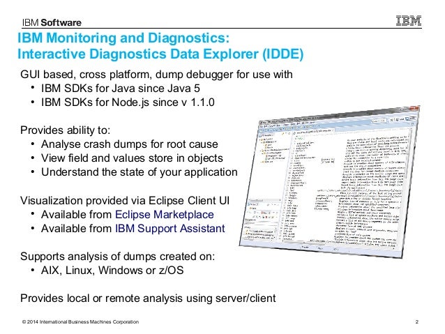 IBM Monitoring and Diagnostic Tools - IDDE 1.2