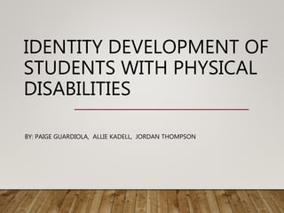 Id development of students with disabilities | PPT