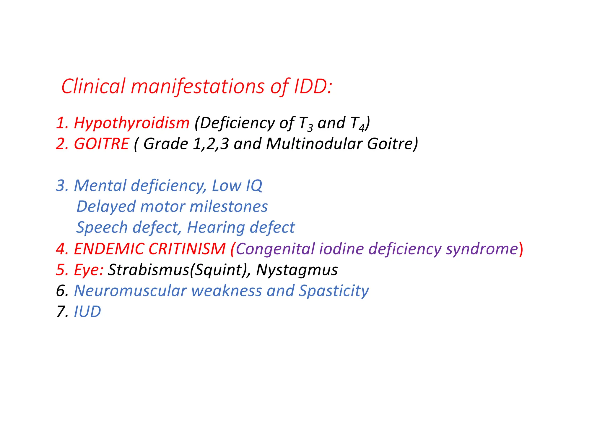 Iodine Deficiency Disorder (IDD),BPH,COMMUNITY MEDICINE,DR NARENDRA ...