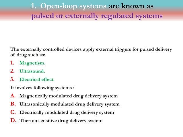 Intelligent Drug Delivery System | PPTX | Pharmaceutical Industry ...